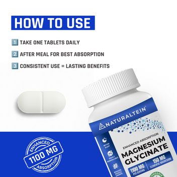 100% Magnesium Glycinate 1100 mg – naturaltein