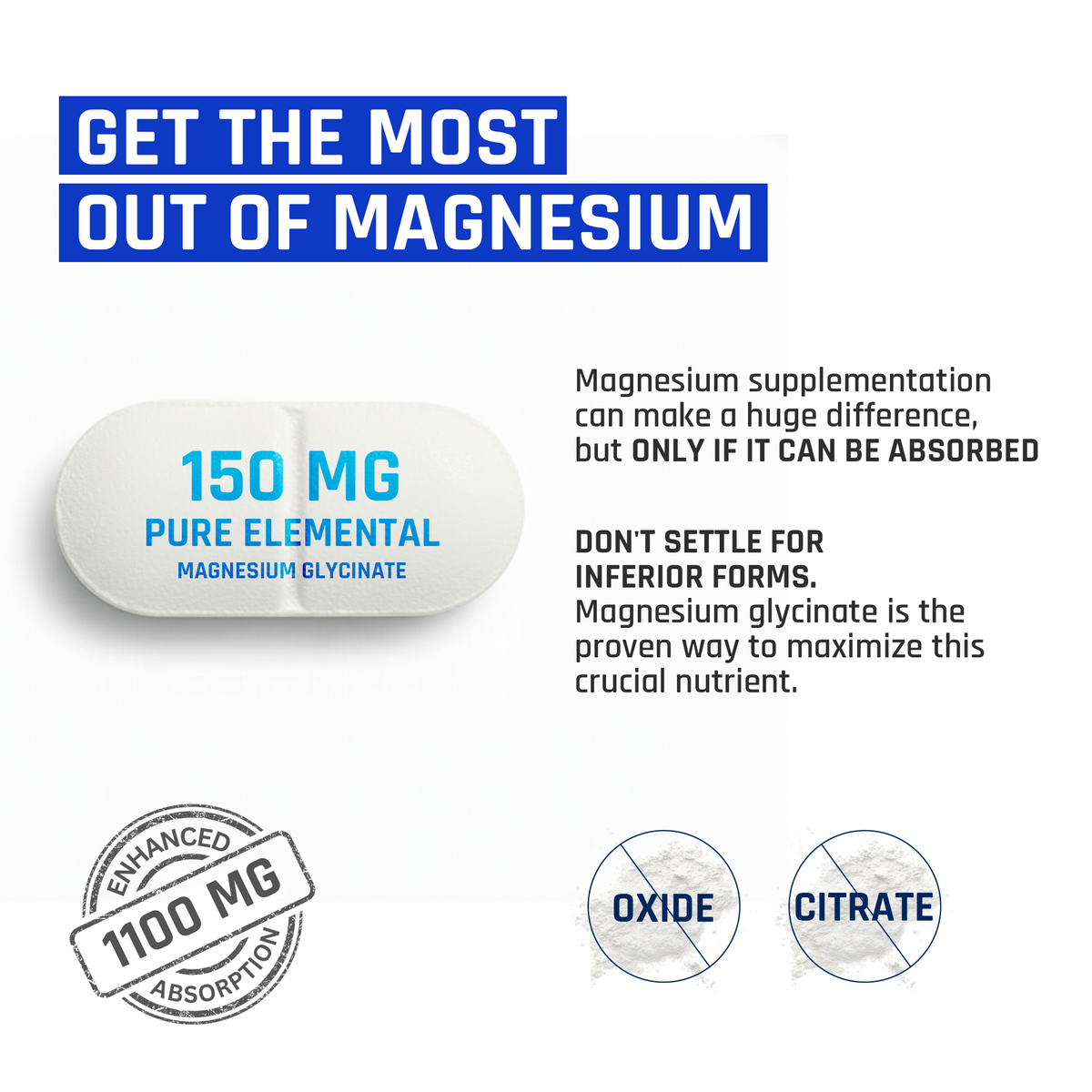 100% Magnesium Glycinate 1100 mg – naturaltein
